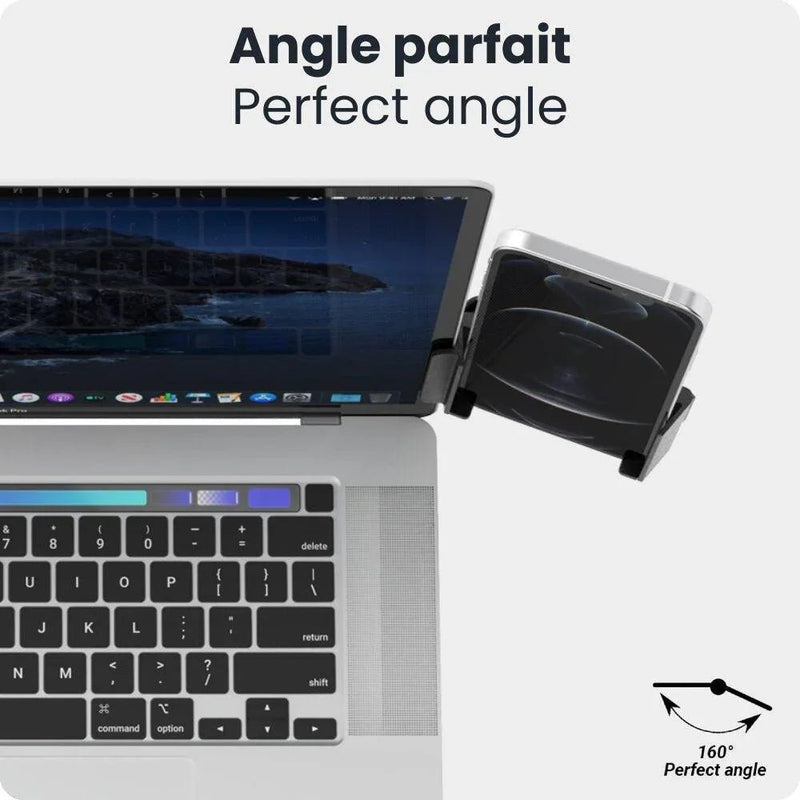 Phoneside Support de téléphone Pour Ordinateur Portable